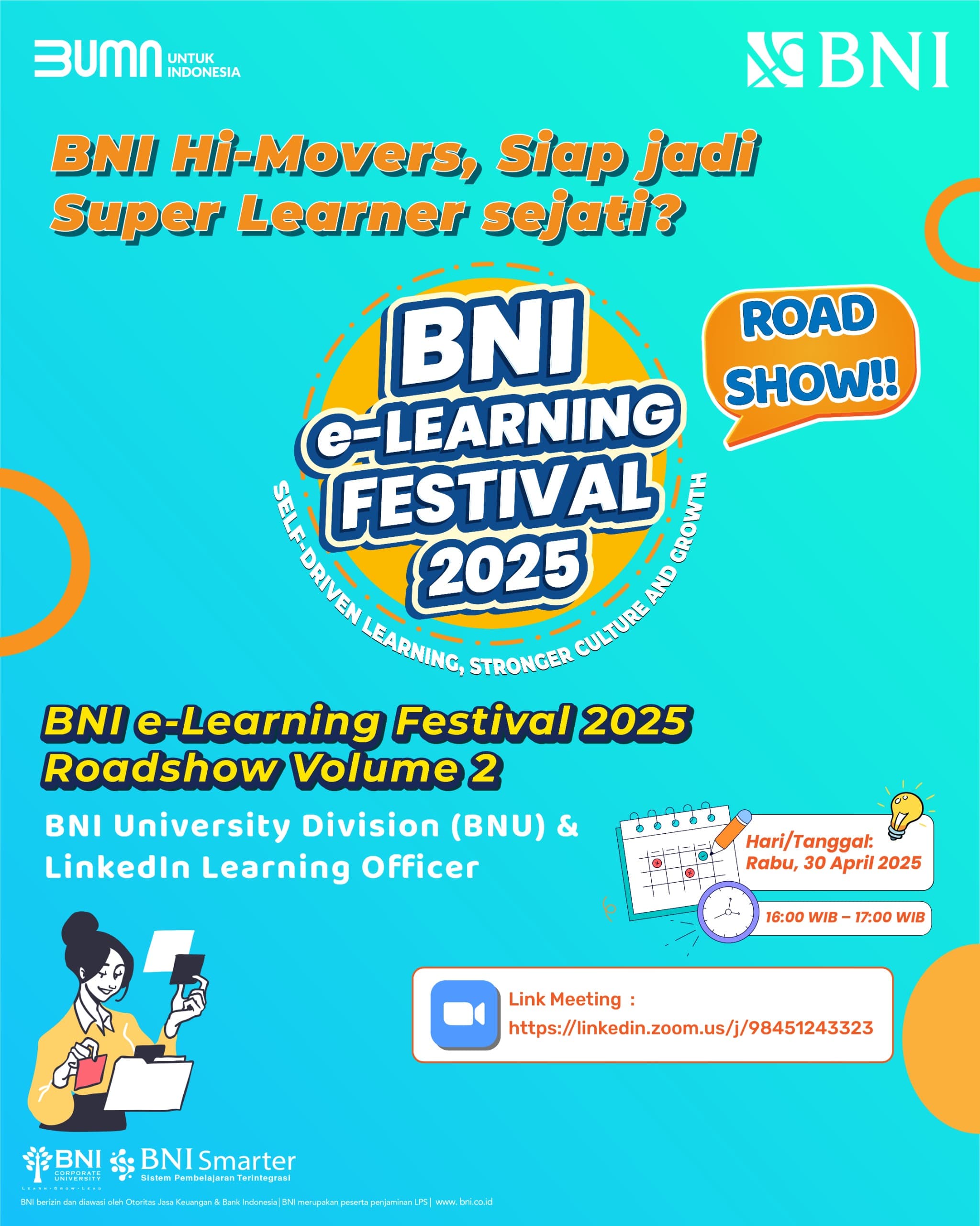 BNI e-Learning Festival Roadshow Vol. 2: AI in Banking Industry - Sinergi46