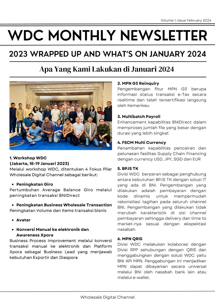 Wholesale Digital Channel Newsletter Vol. 1 - Sinergi46