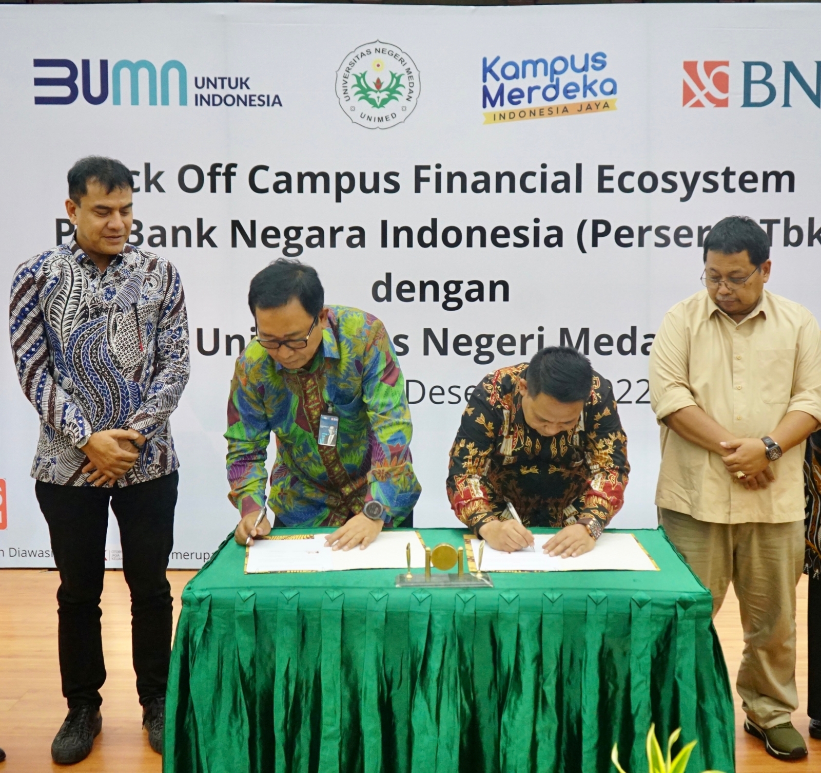 BNI Perkuat Sinergi dengan Unimed melalui program Campus Financial ...